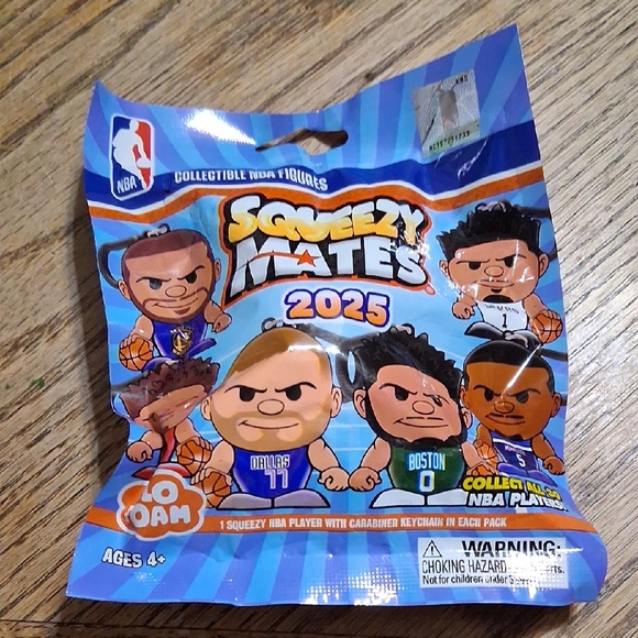 NBA | Toys | Nba Squeezy Mates 225 Collectible Figures Pack | Poshmark